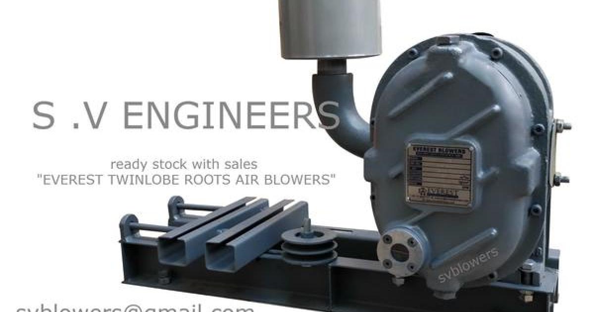 Everest Twin Lobe Roots Airblowers model m450 – svblowers.in