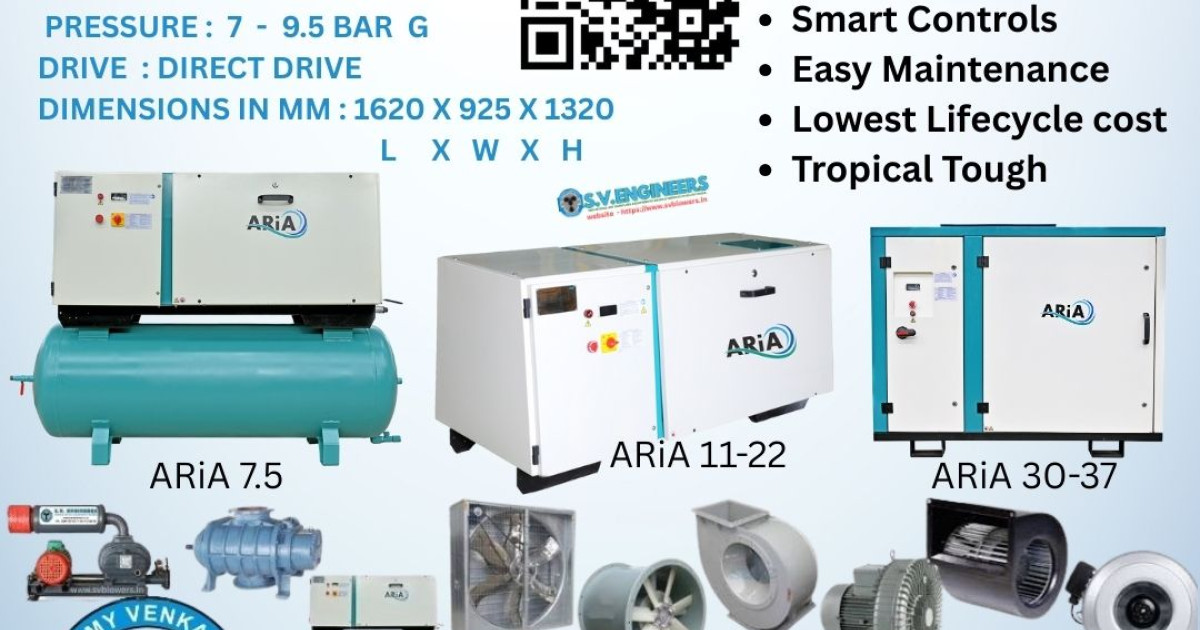 40 HP KIRLOSKAR'S ARiA SCREW AIR COMPRESSORS